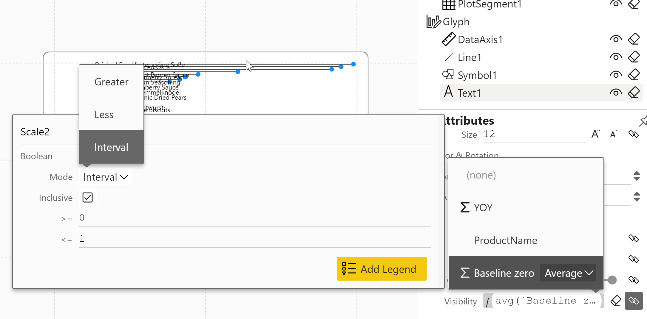 Visibility options for numerical values · Issue #670 · microsoft/charticulator · GitHub