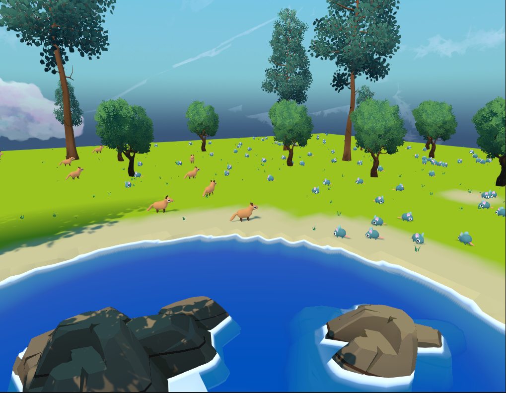 Github Acanady Ecosystemsimulation A Simple Natural Selection Ecosystem Simulation Built In Unity