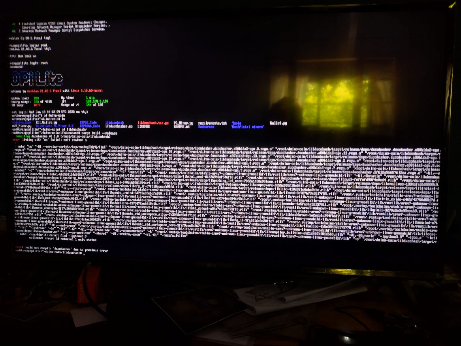 libducohasher fail in cargo build on orange pi lite (armbian OS) · Issue #1269 · revoxhere/duino ...