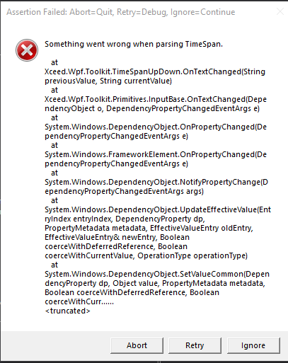 Something went wrong when parsin TimeSpan · Issue #1654 · xceedsoftware/wpftoolkit · GitHub