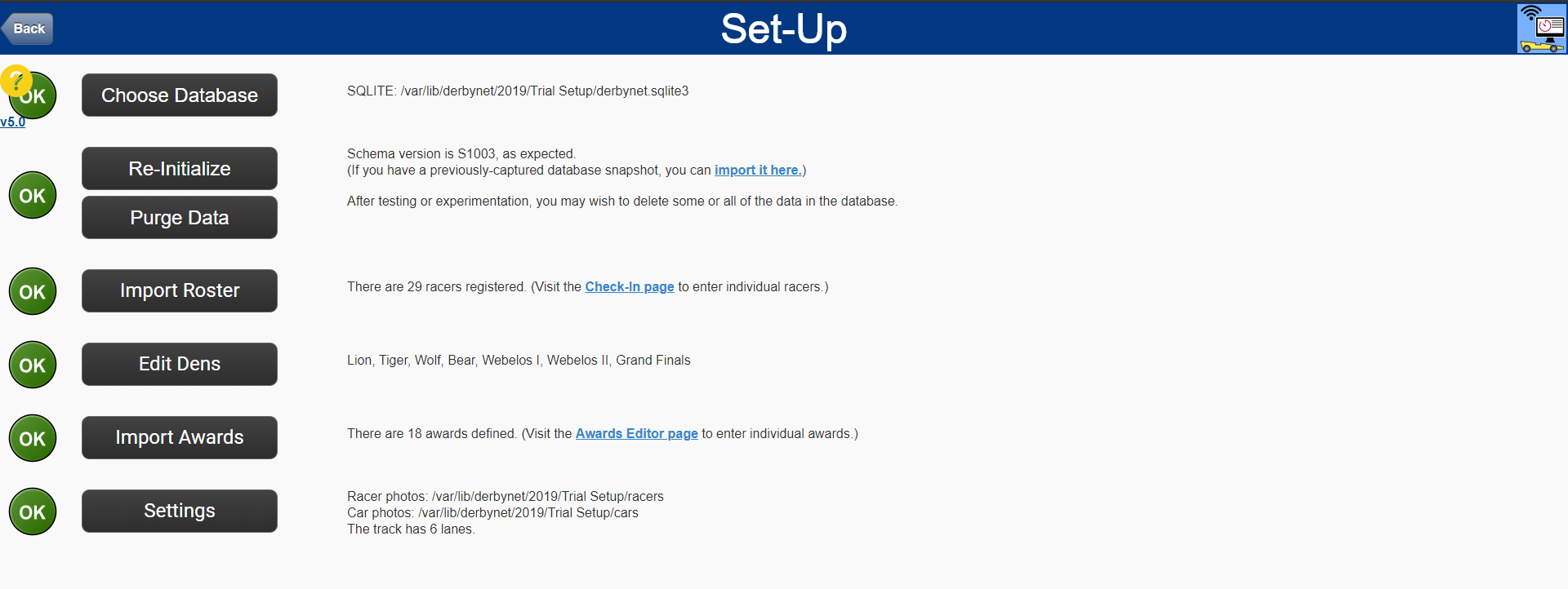 Formatting issues with setup page in Chrome · Issue #83 · jeffpiazza/derbynet · GitHub