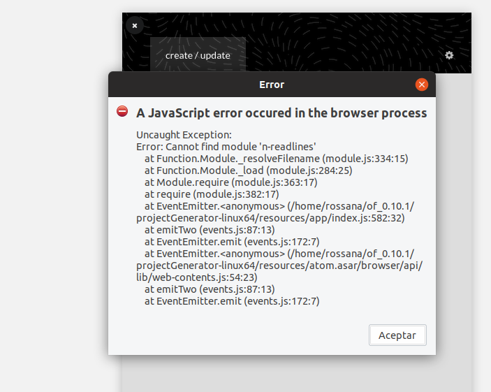 oF 0.10.1 nightly build projectGenerator error · Issue #6382 · openframeworks/openFrameworks ...