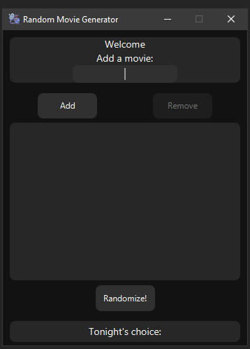 GitHub - RobMadill/Random-Movie-Generator: Do you have a list of movies ...