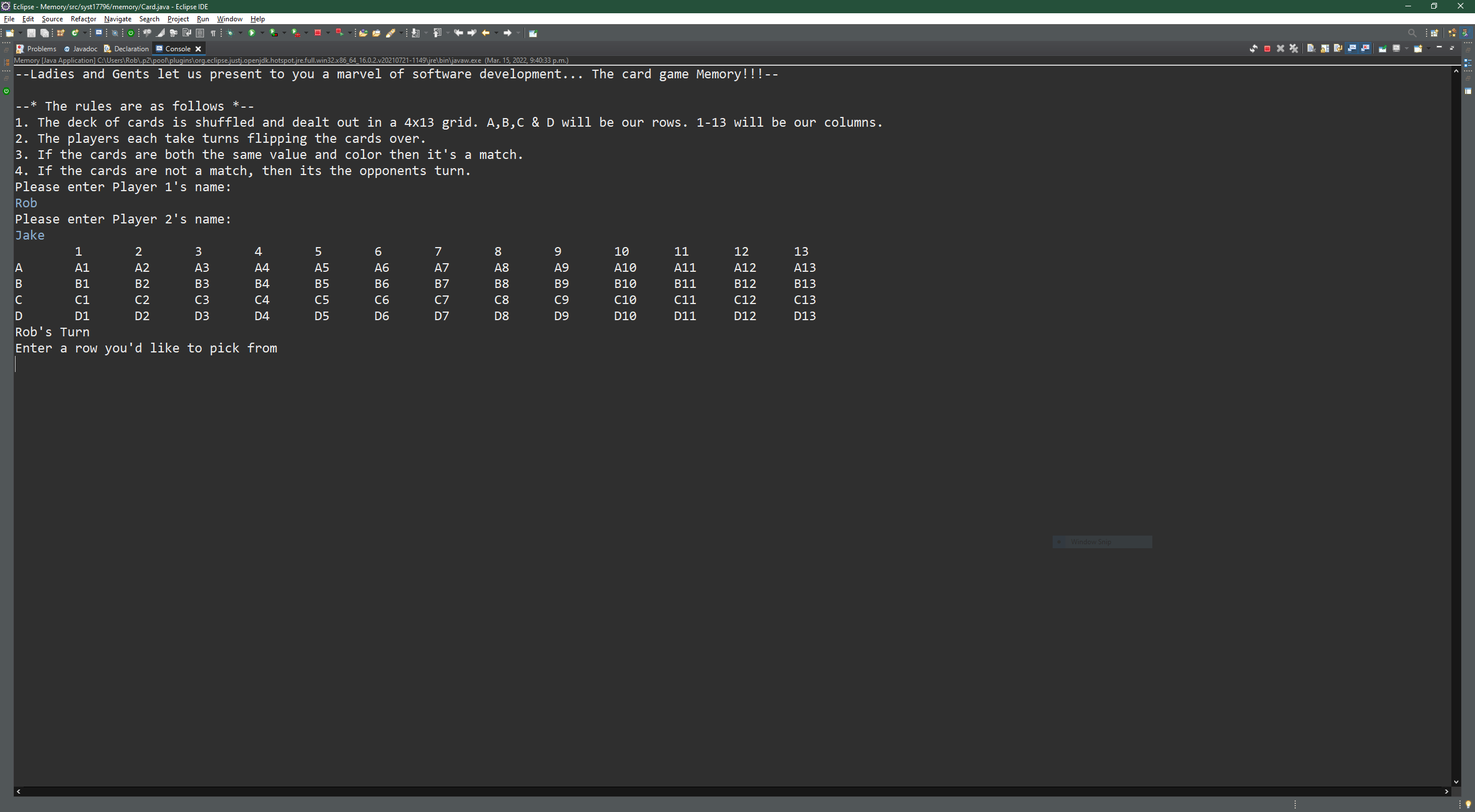 GitHub - RobMadill/SYST17796-Memory-Compiler-Game: Got a good Memory ...