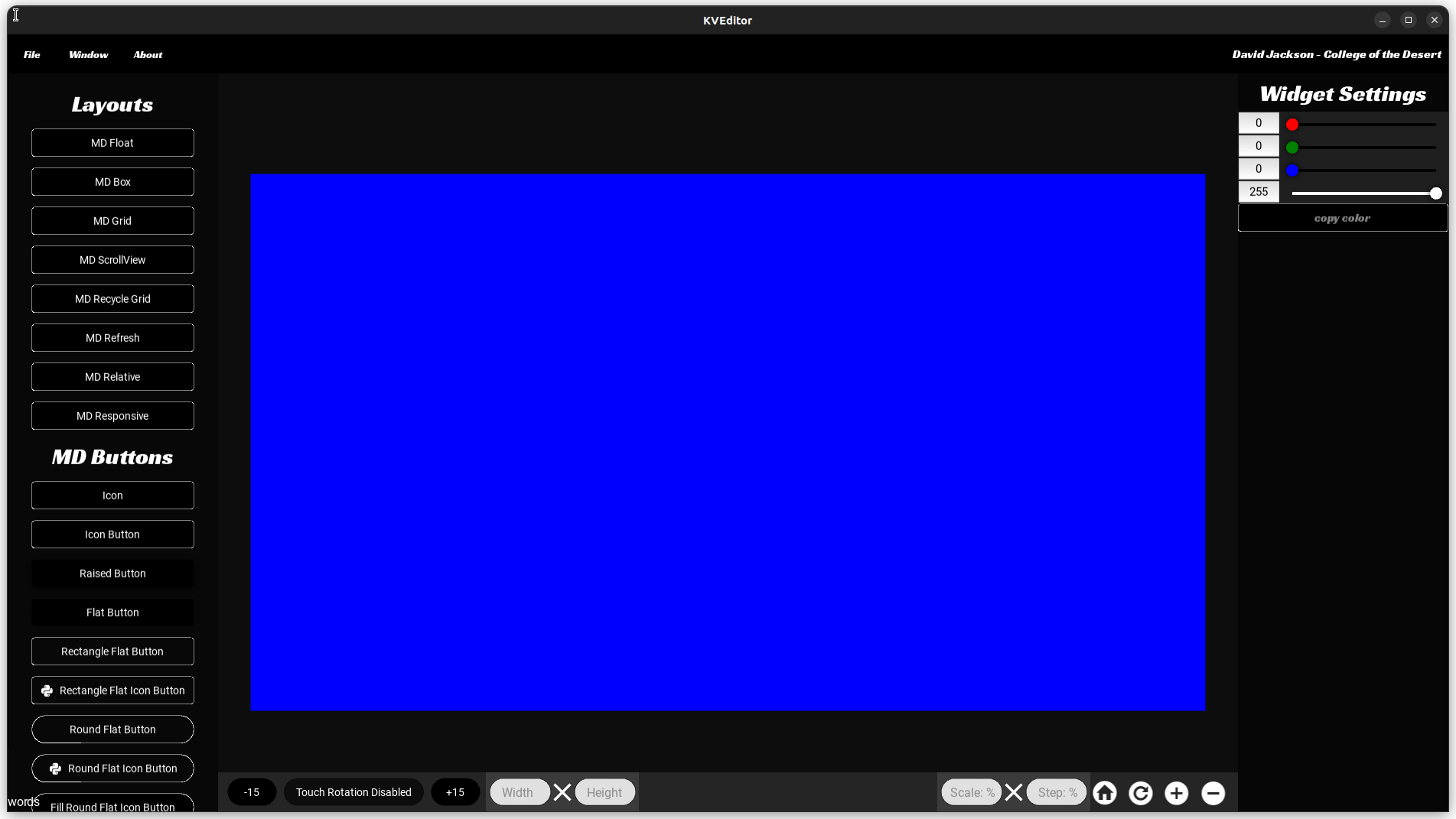 GitHub - davidjackson323/KivyEditor: This is a project for a drag and drop style editor that can ...