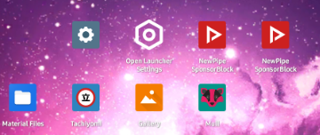 In Landscape mode, Icon size doesn't change and labels doesn't turn off ...