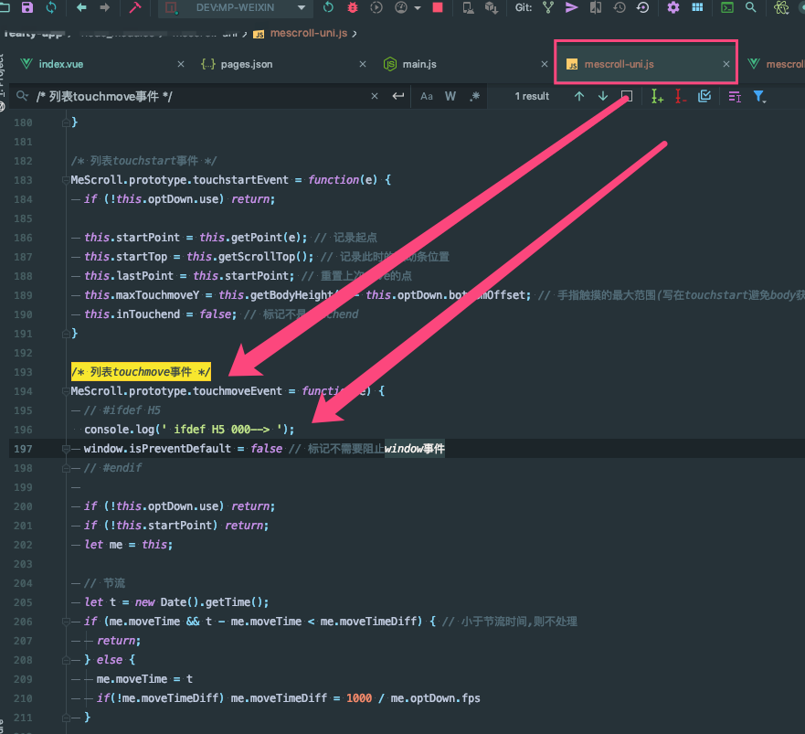 在小程序运行会提示 'isPreventDefault' of undefined; · Issue #351 · mescroll/mescroll · GitHub