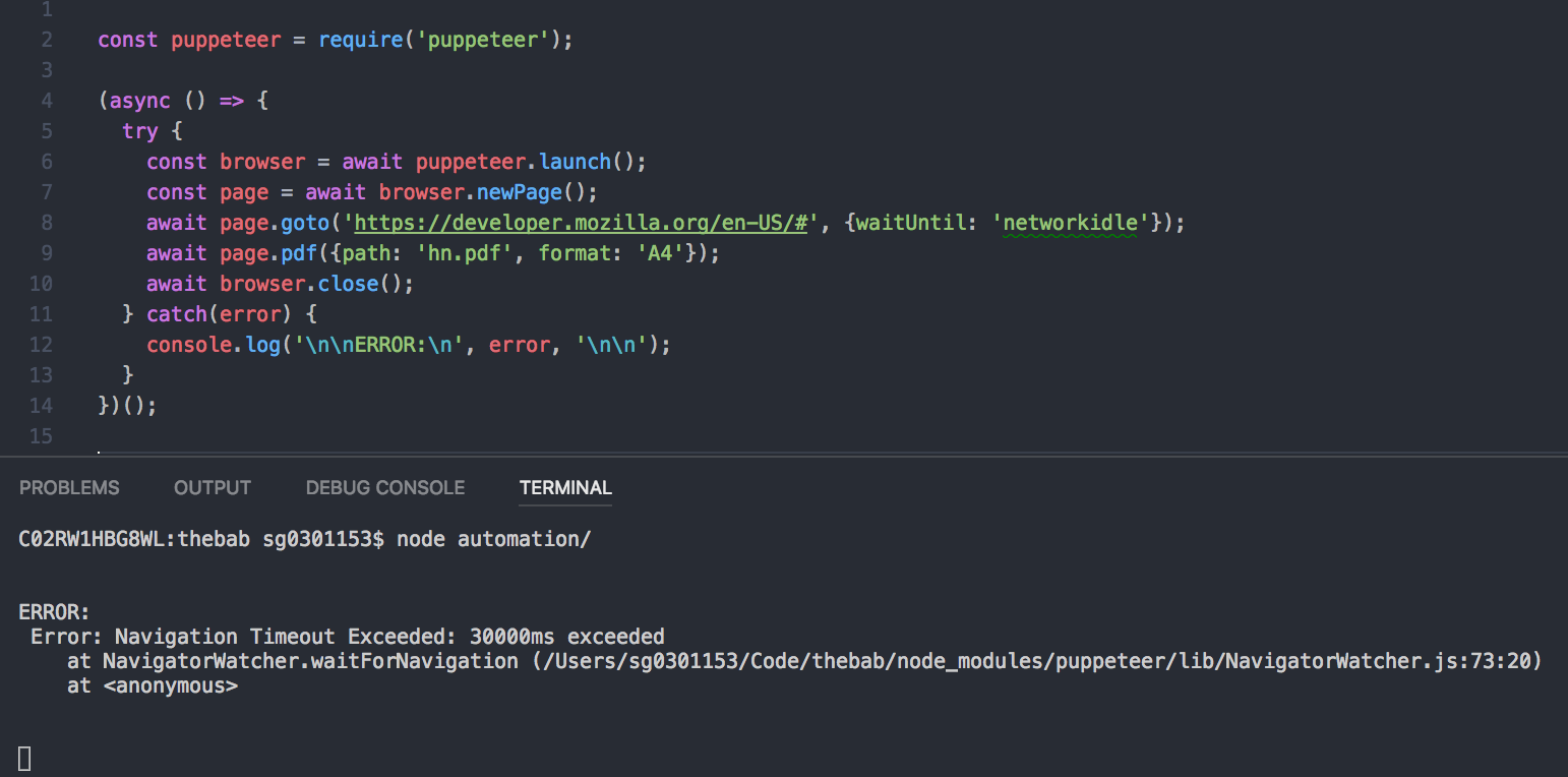 Unhandled promise rejection (rejection id: 1): Error: Page crashed! · Issue #819 · puppeteer ...