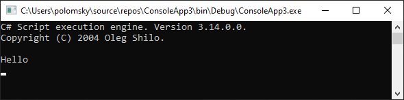 CSScript.Execute doesn't work since 3.16 · Issue #1 · oleg-shilo/cs-script.net-framework · GitHub