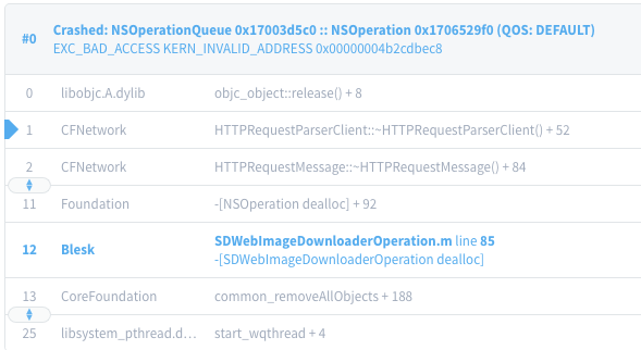 why my app crash in [SDWebImageDownloaderOperation dealloc] ? · Issue #1716 · SDWebImage ...