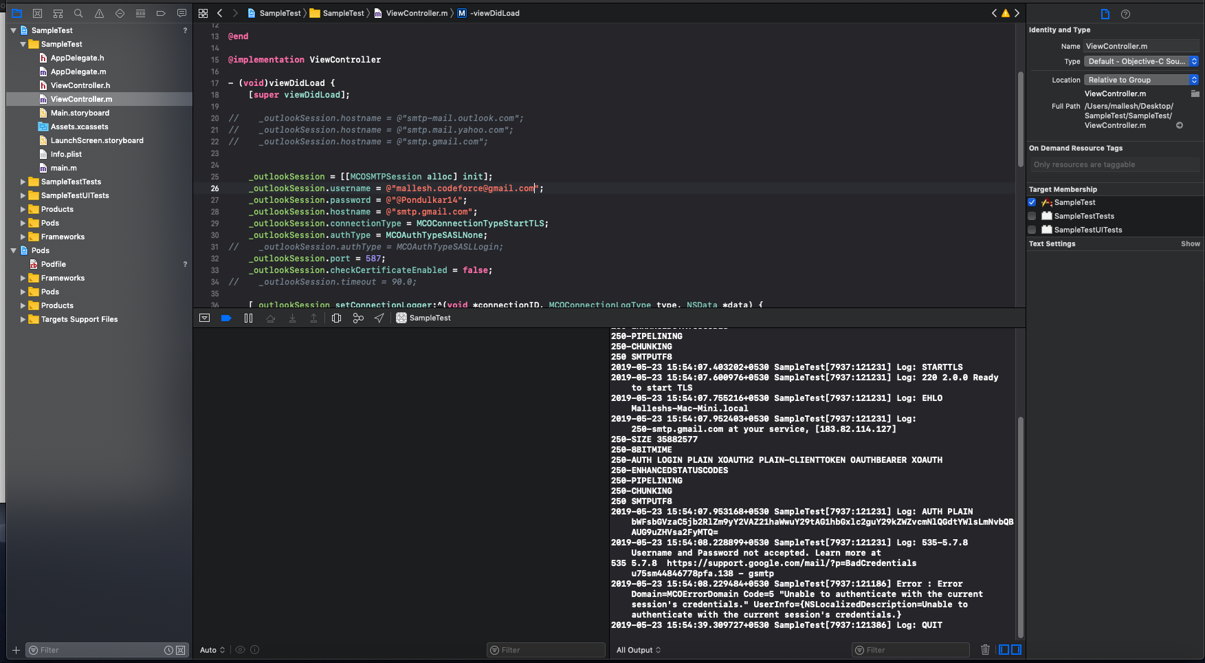 Not able to login Outlook · Issue #1813 · MailCore/mailcore2 · GitHub