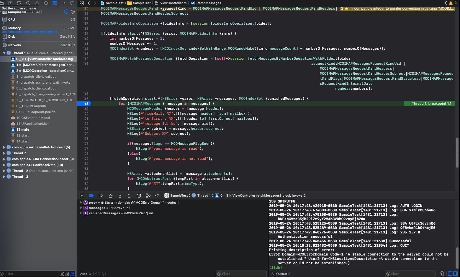 Not able to login Outlook · Issue #1813 · MailCore/mailcore2 · GitHub