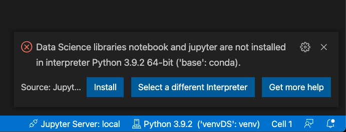 Cannot run notebook - always using the wrong interpreter · Issue #5663 ...
