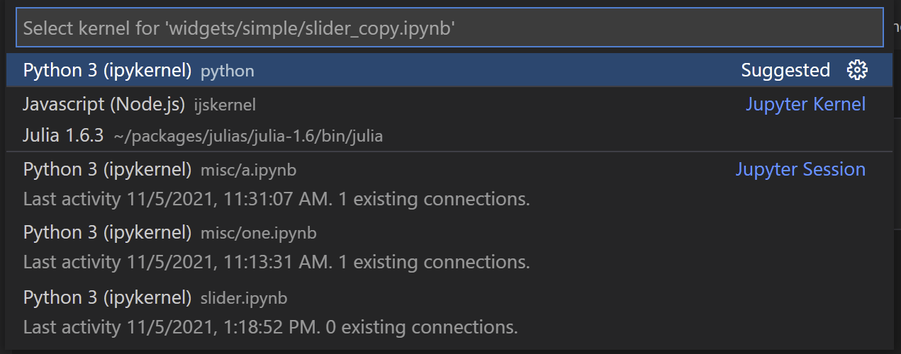 Kernels in kernel picker for remote jupyter server displays bogus paths with GUIDs · Issue #8186 ...