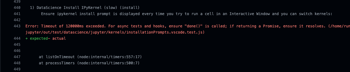 Test failing consistently (prompt to install ipykernel) · Issue #10734 ...
