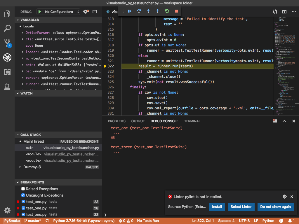 Debugger Breaks In The Wrong Place For No Reason · Issue 1321 · Microsoftptvsd · Github