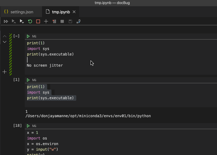 Adding New Lines Causes Editor Text To Jump Around · Issue 2482 · Microsoftvscode Jupyter · Github
