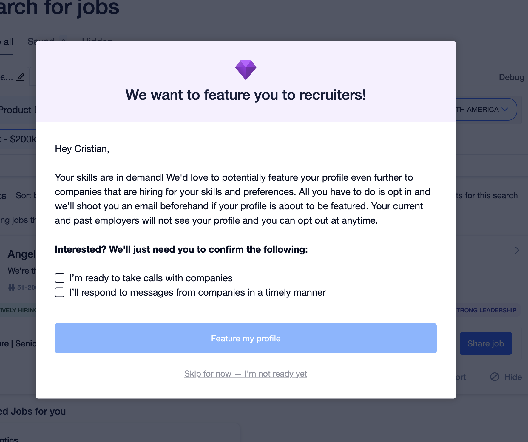 (Jobs) Typescale size, checkbox size and spacing on Featured model is incorrect · Issue #315 ...