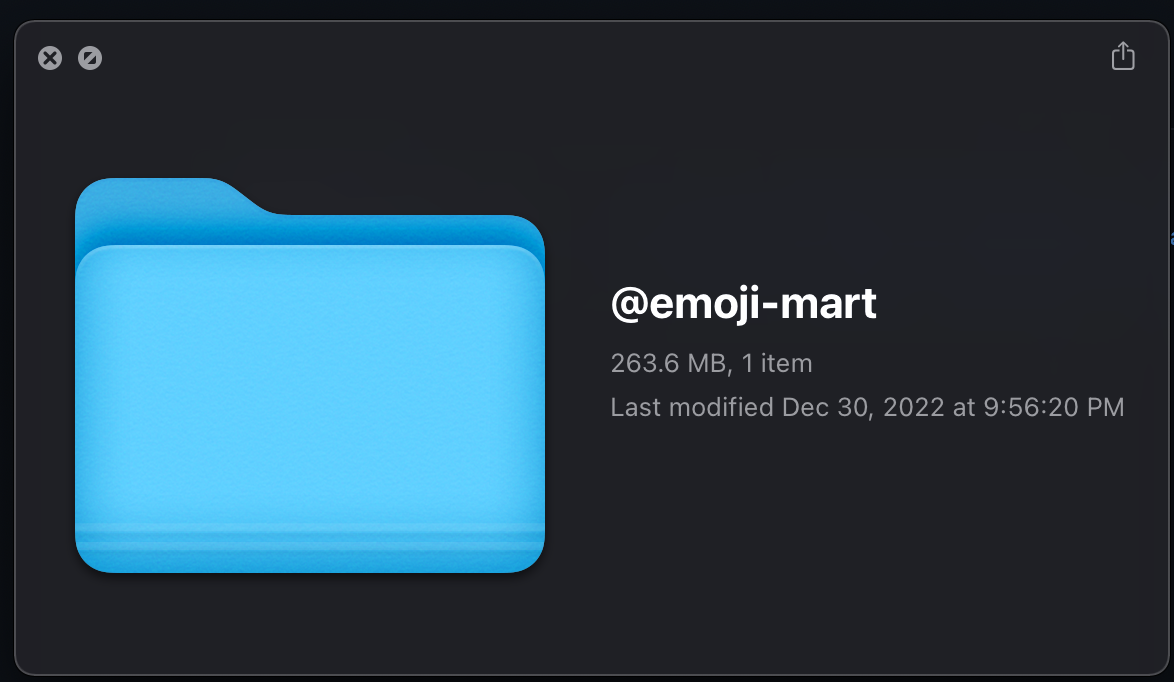 @emoji-mart/react node_modules package size is 260mb · Issue #766 · missive/emoji-mart · GitHub