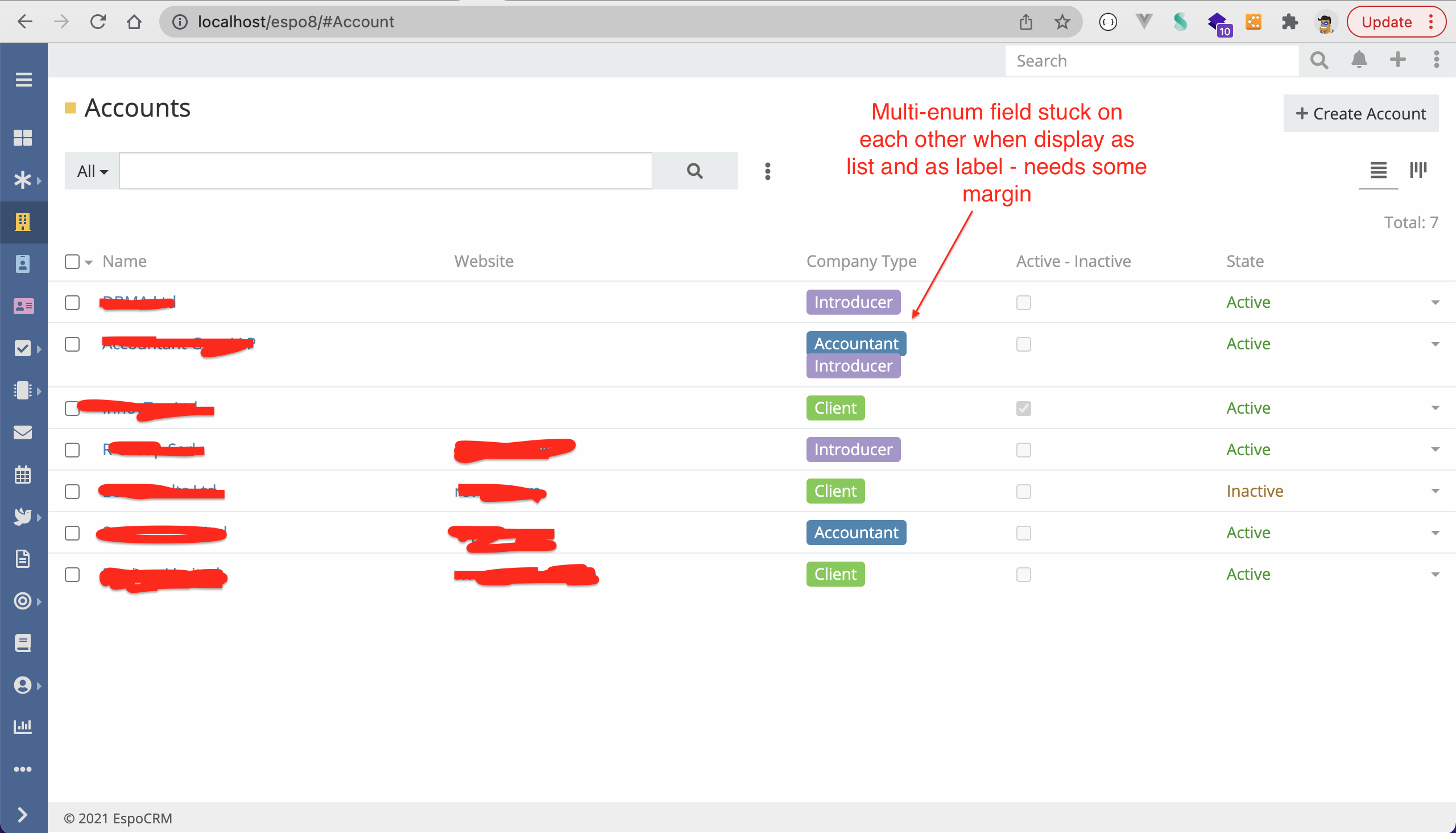 Multi Enum Display As Label And List Values Labels Cross Each Other