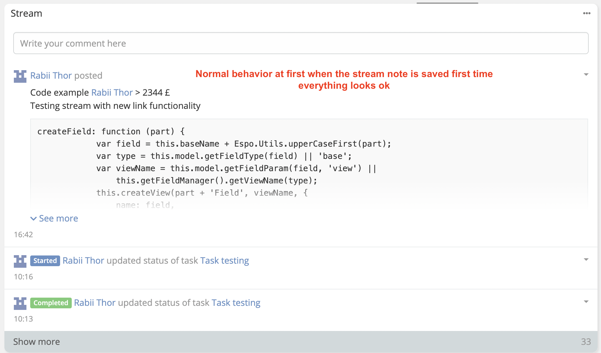 Stream: Show-more issue with bottom panel tabs · Issue #2498 · espocrm/espocrm · GitHub