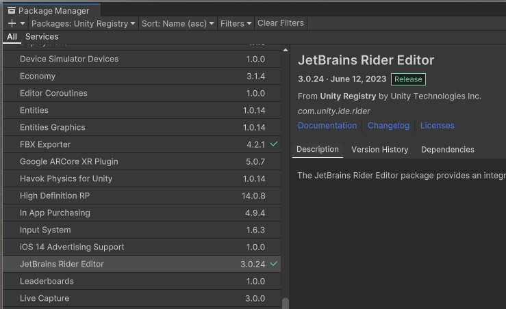 Warning shown in Rider: "Advanced Unity Integration is Unavailable" · Issue #2366 · JetBrains ...