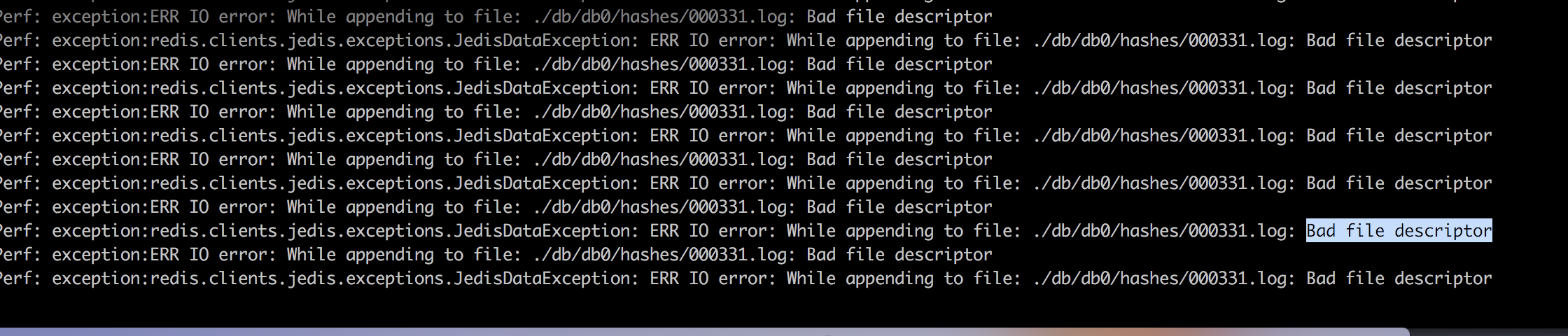 客户端写入hmset时报bad File Descriptor异常 · Issue 761 · Openatomfoundation 