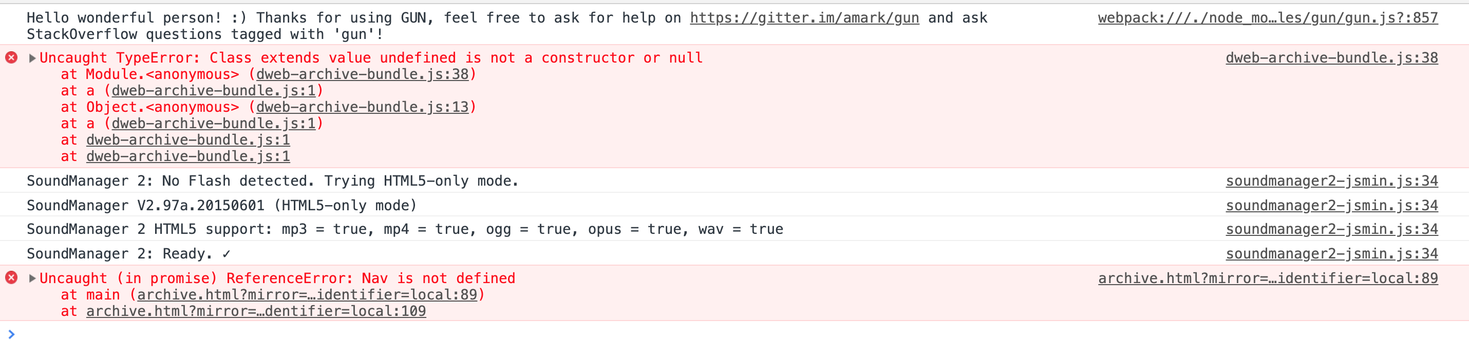 Error while running dweb-archive locally · Issue #131 · internetarchive/dweb-archive · GitHub