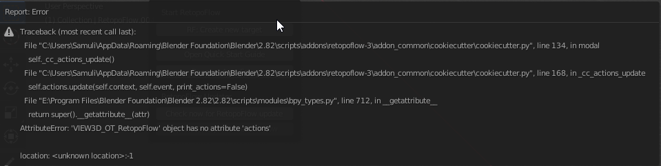 [BUG] Errors when using "Industrial Standard" keymap · Issue #815 · CGCookie/retopoflow · GitHub