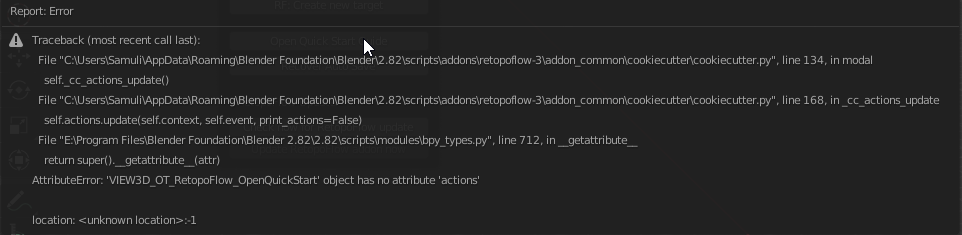 [BUG] Errors when using "Industrial Standard" keymap · Issue #815 · CGCookie/retopoflow · GitHub
