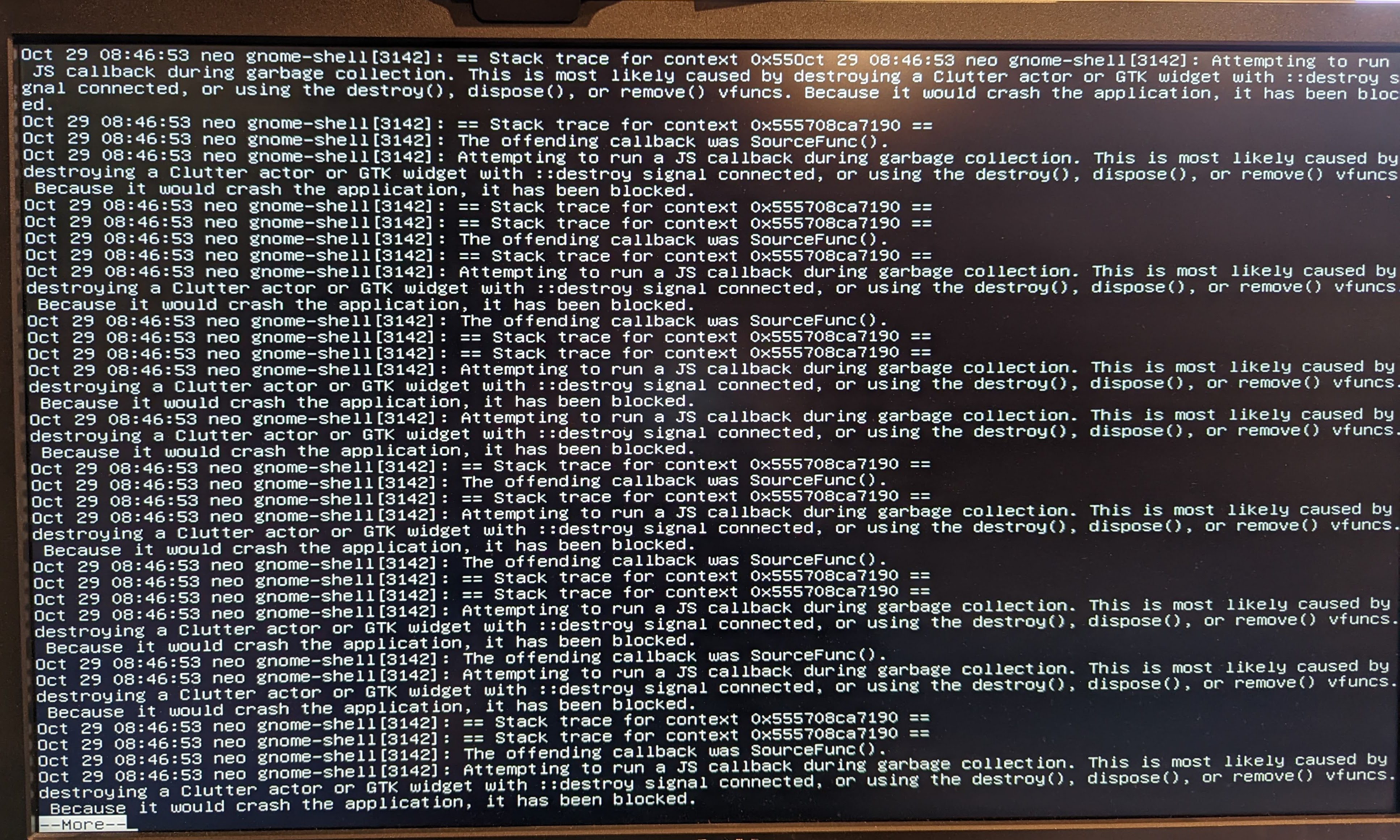 Vitals crashing and freezing gnome-shell · Issue #286 · corecoding/Vitals · GitHub