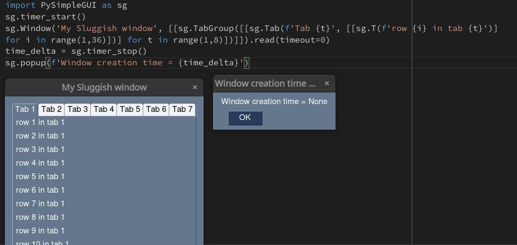 [Question] Speed issues · Issue #4217 · PySimpleGUI/PySimpleGUI · GitHub