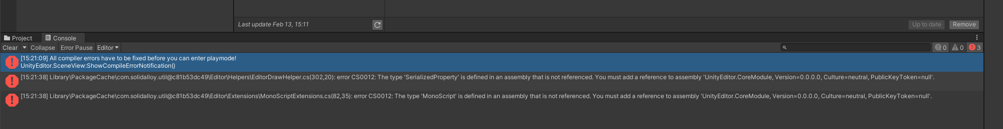 SerializedProperty and MonoScript defined in an assembly that is not ... SerializedProperty and MonoScript defined in an assembly that is not ...