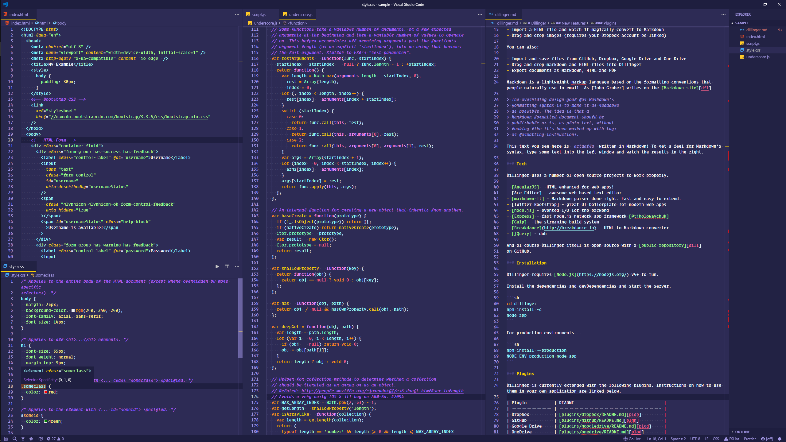 Consistent and contrasting text formatting within punctuation · Issue ...