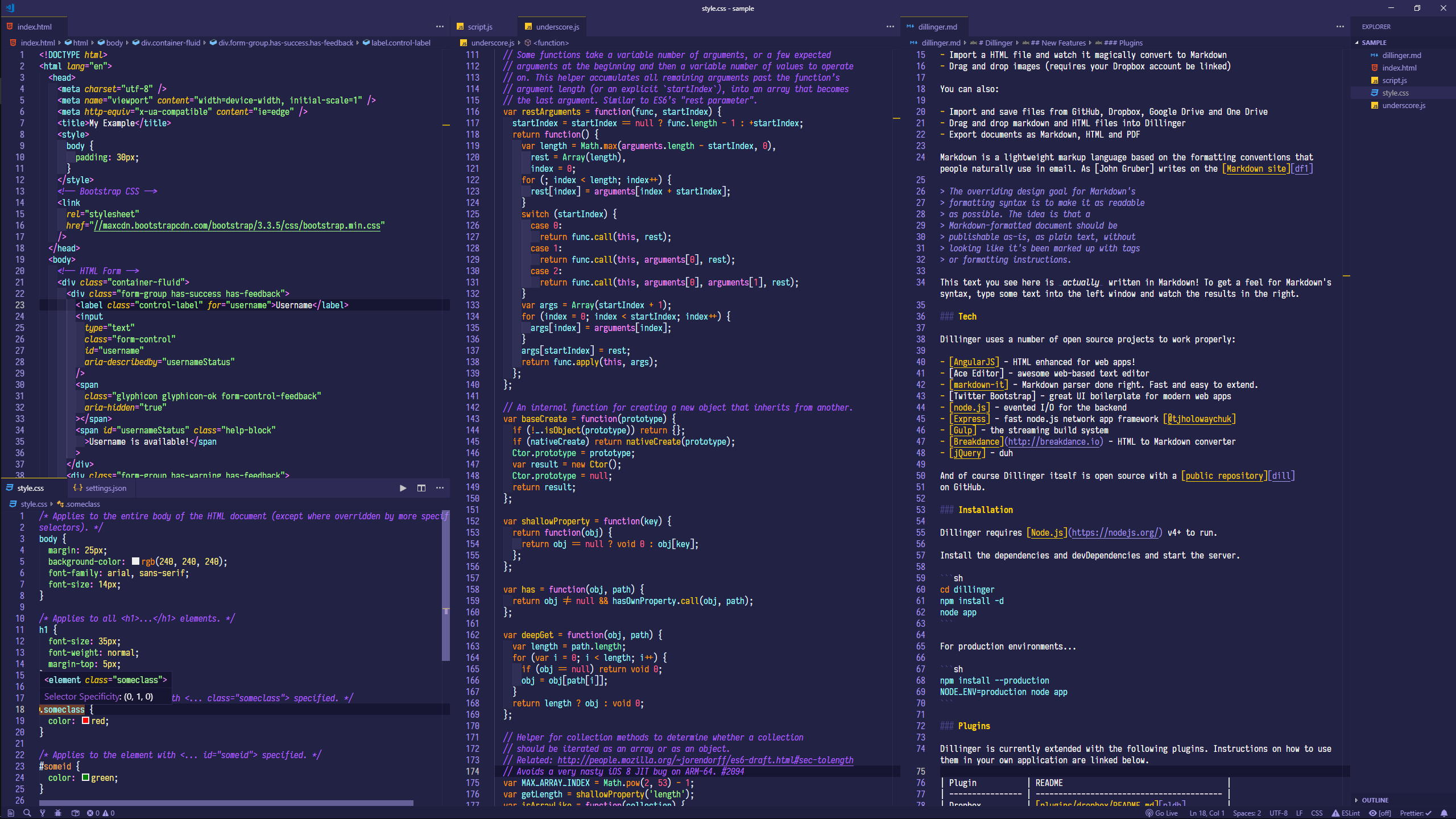 Consistent and contrasting text formatting within punctuation · Issue ...
