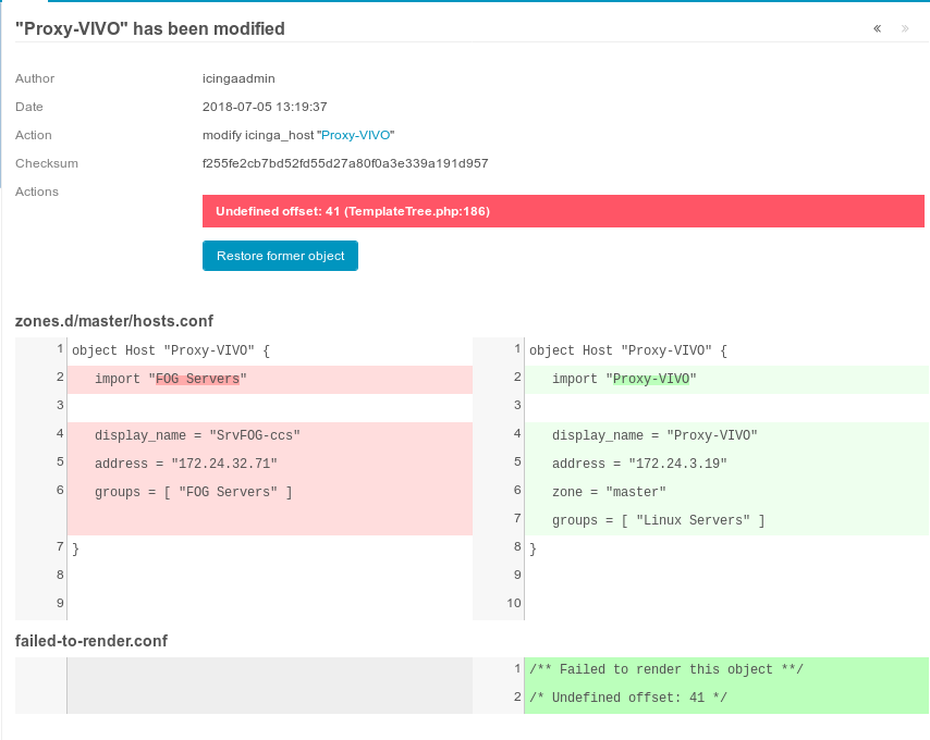 Cannot restore former object · Issue #1559 · Icinga/icingaweb2-module-director · GitHub