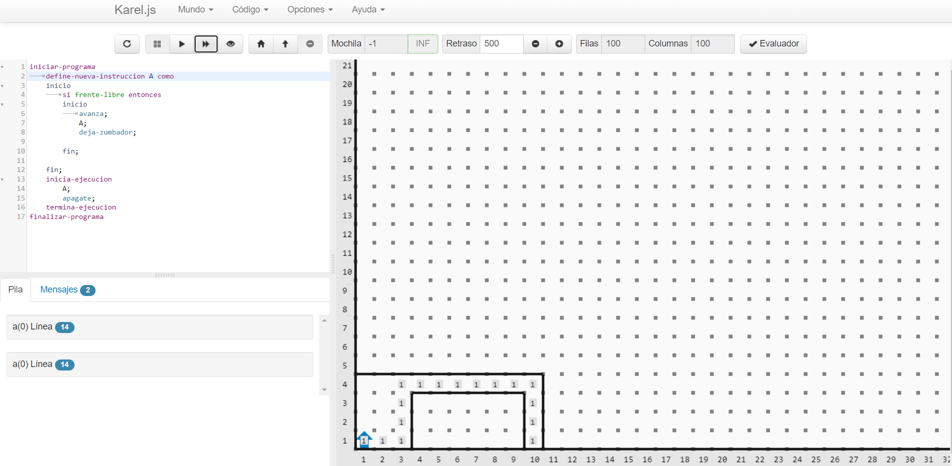 [BUG] La pila visual de Karel.js esta bugueada y muestra duplicados · Issue #148 · omegaup/karel ...