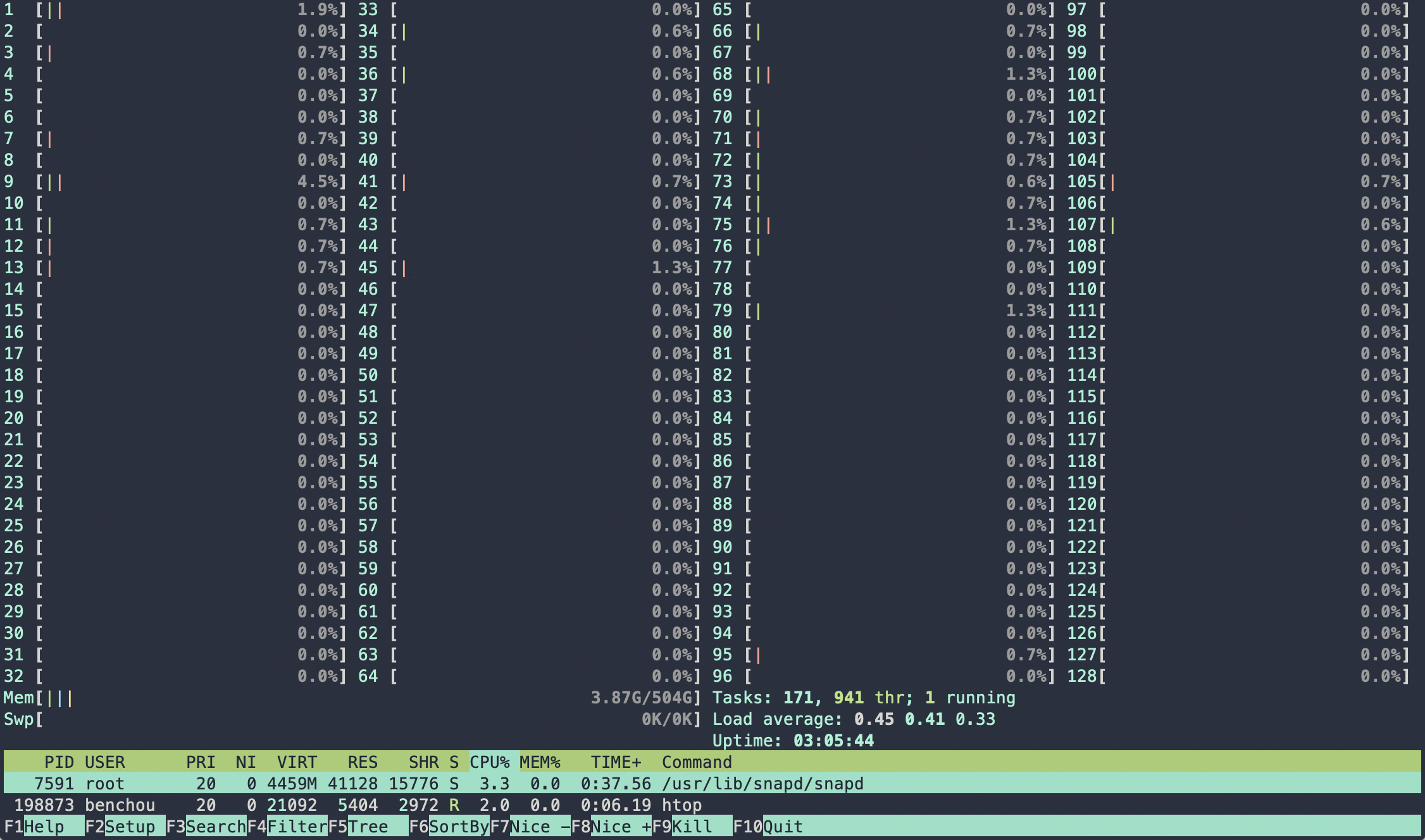 Does anyone know how to scroll down the whole terminal screen for a ...