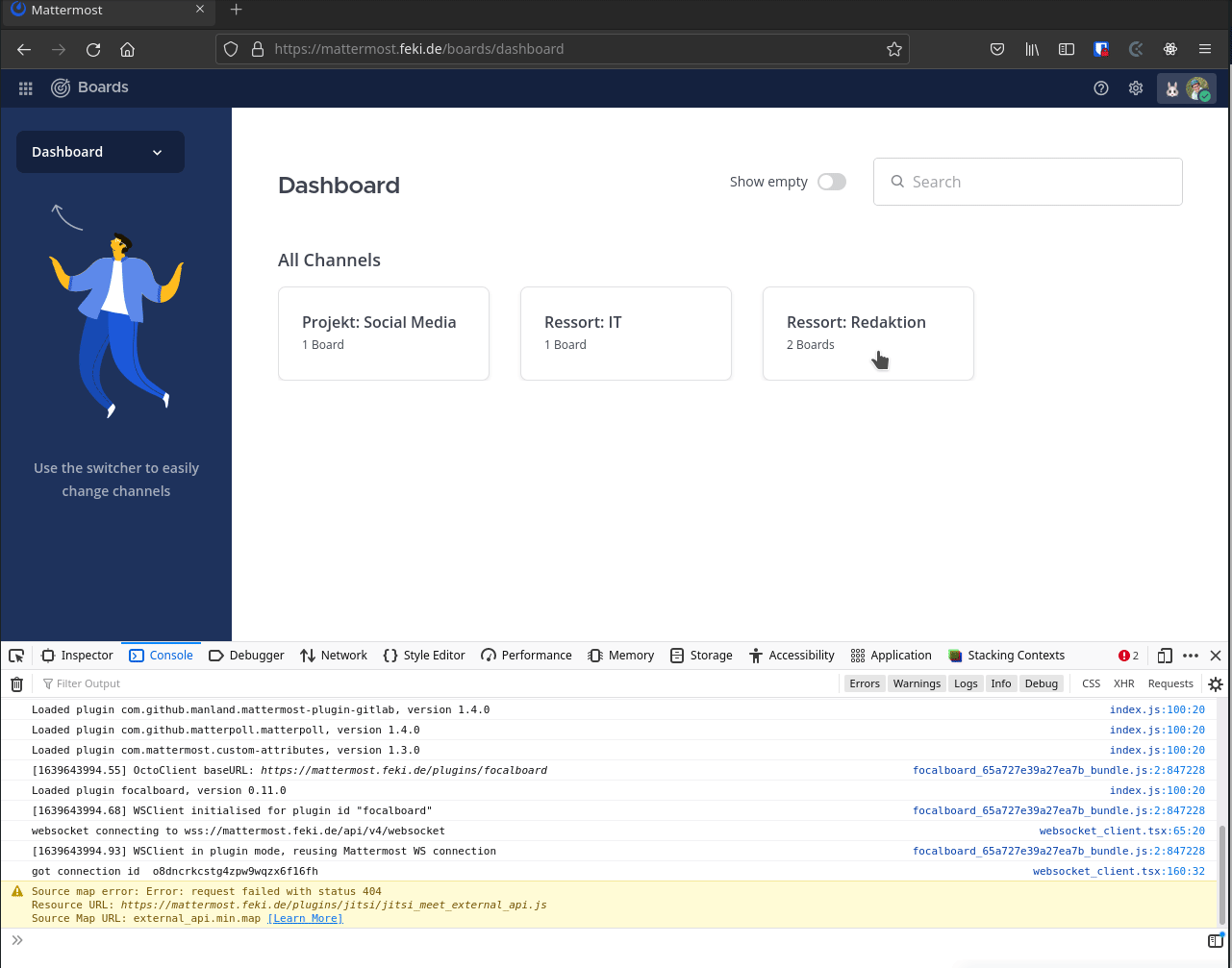 Bug: "Something went wrong" when loading Board with board view · Issue #1994 · mattermost ...
