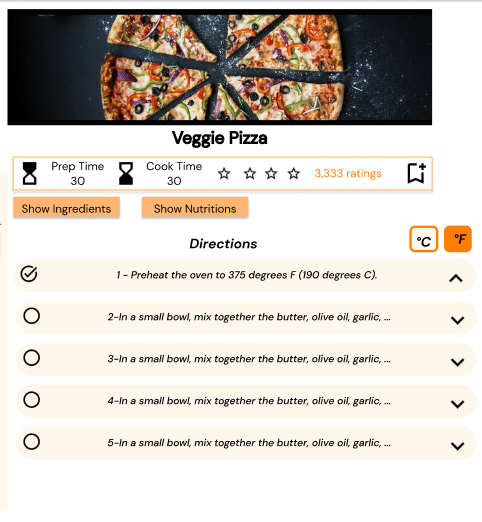 Create Recipe Info Web Component · Issue #123 · cse110-fa21-group27/cse110-fa21-group27 · GitHub