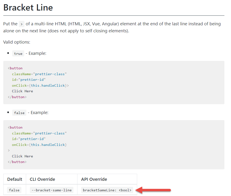 Visual Studio Code Plugin -> Bracket Line Option is not working. · Issue #12434 · prettier ...