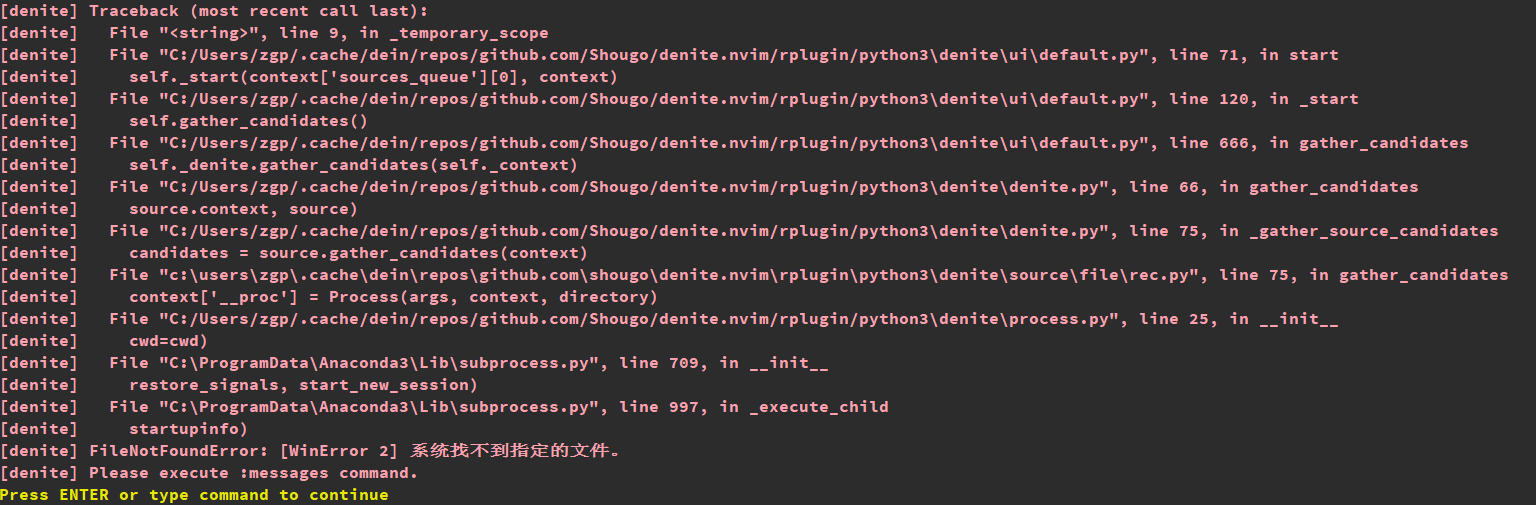 file/rec cause error, but file_rec work · Issue #484 · Shougo/denite.nvim · GitHub