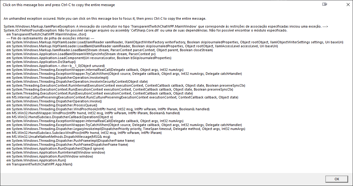 Unable to start application · Issue #93 · baffler/Transparent-Twitch-Chat-Overlay · GitHub