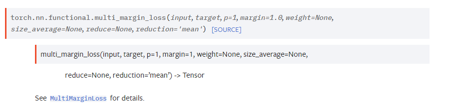 MultiMarginLoss Weird Formatting In Doc Issue 72509 Pytorch pytorch GitHub