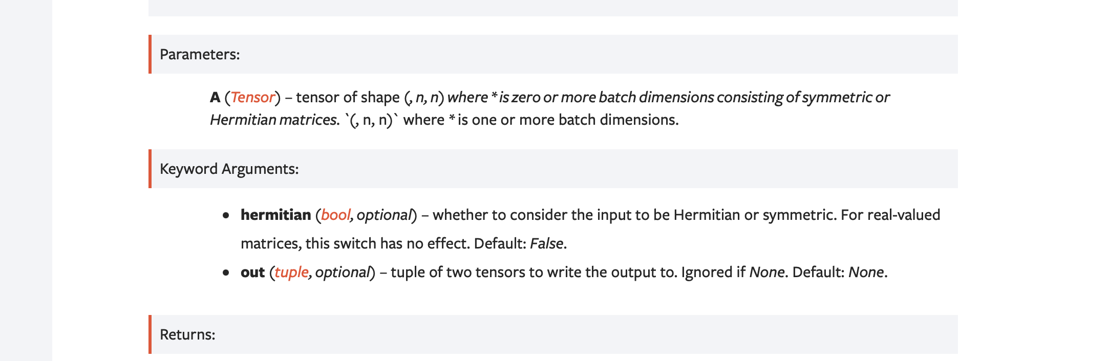 [doc] Linalg Ldl Factor Shape Of Tensor `a` Is Rendered Incorrectly · Issue 96864 · Pytorch