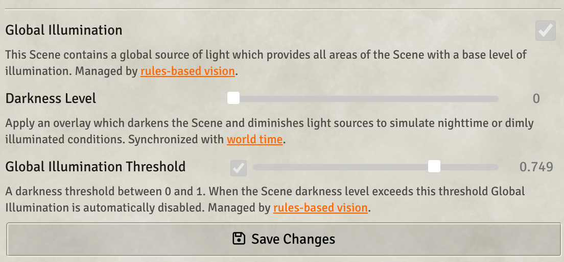 Per scene light synchronization should be in the scene config · Issue ...