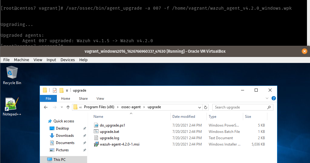 WPK upgrade doesn't remove unpackaged files · Issue #5086 · wazuh/wazuh · GitHub