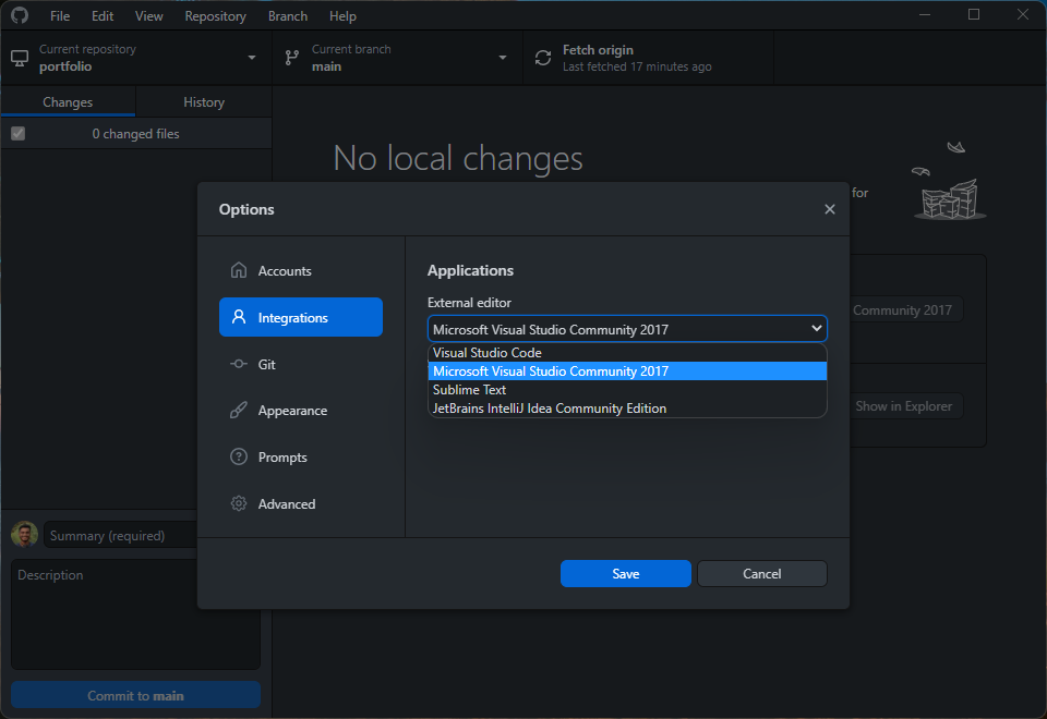 Added Visual Studio Community 2017 Integration by devsebastian · Pull ...