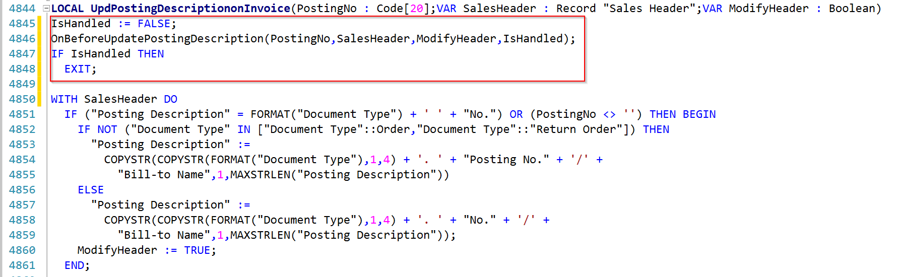 [Event Request] Codeunit 80: OnBeforeUpdatePostingDescription · Issue #4913 · microsoft ...