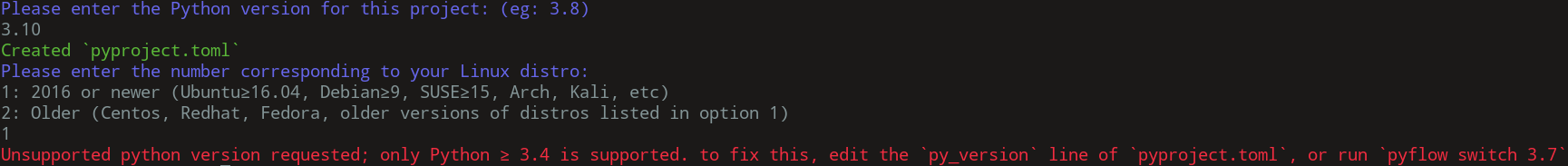 Add support for Python 3.10 - pyflow fails to recognize python 3.10 correctly · Issue #102 ...